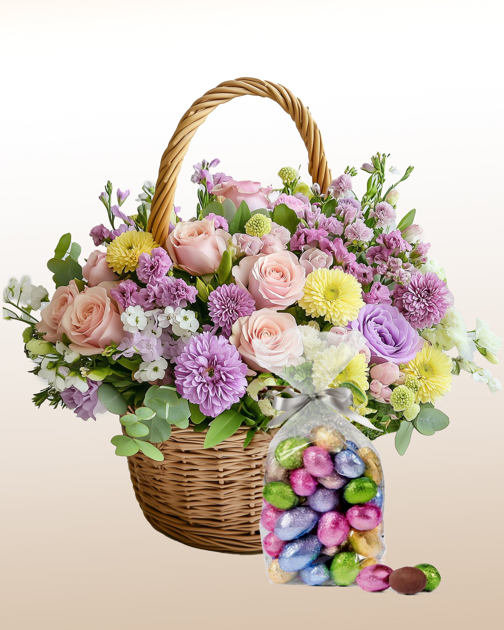 Easter Joy Combo with Chocolate Eggs – LatinFlores.com