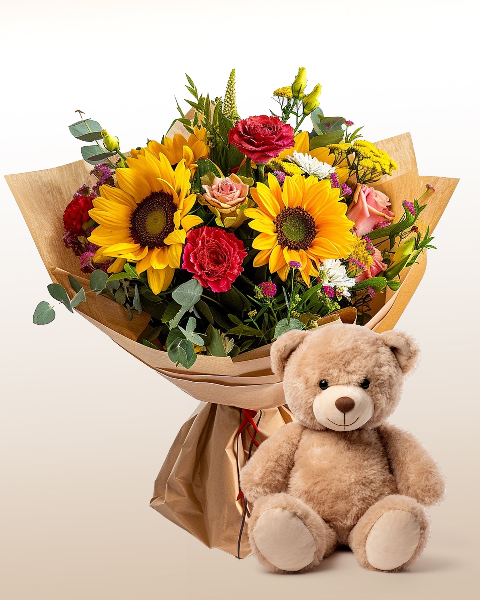 Hug Combo for Her + Teddy Bear – LatinFlores.com